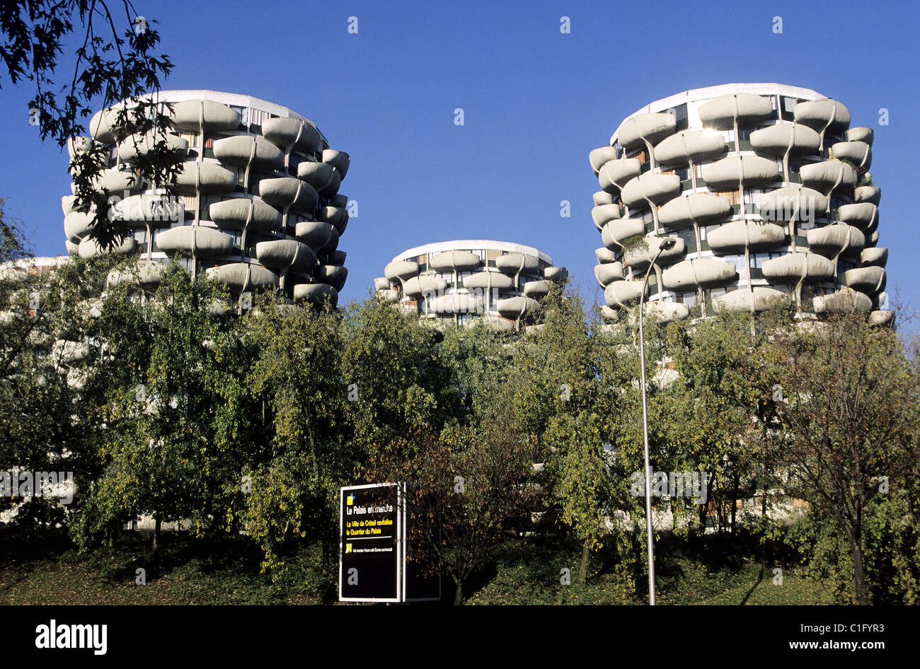 France, Val de Marne, Creteil, buildings around the Lake Stock Photo ...