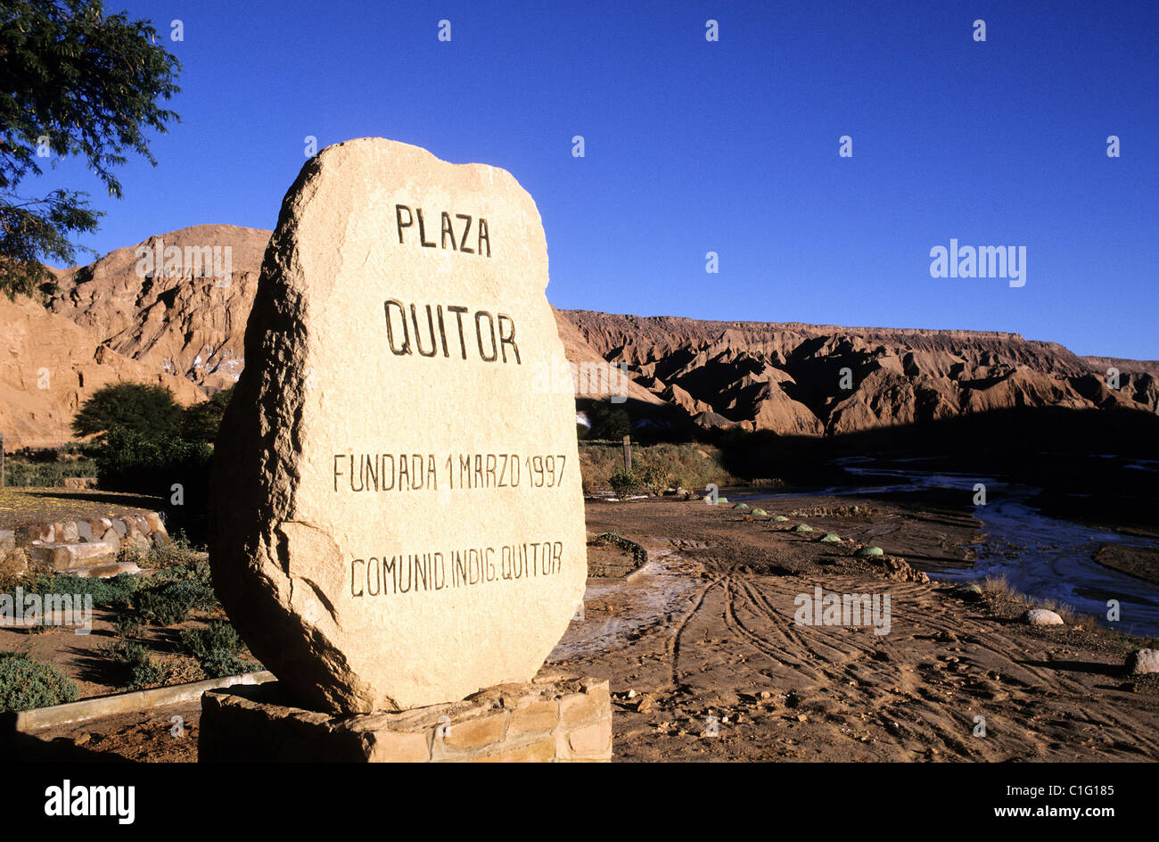 Chile, the desert of Atacama, Pukara de Quitor (surroundings of San ...