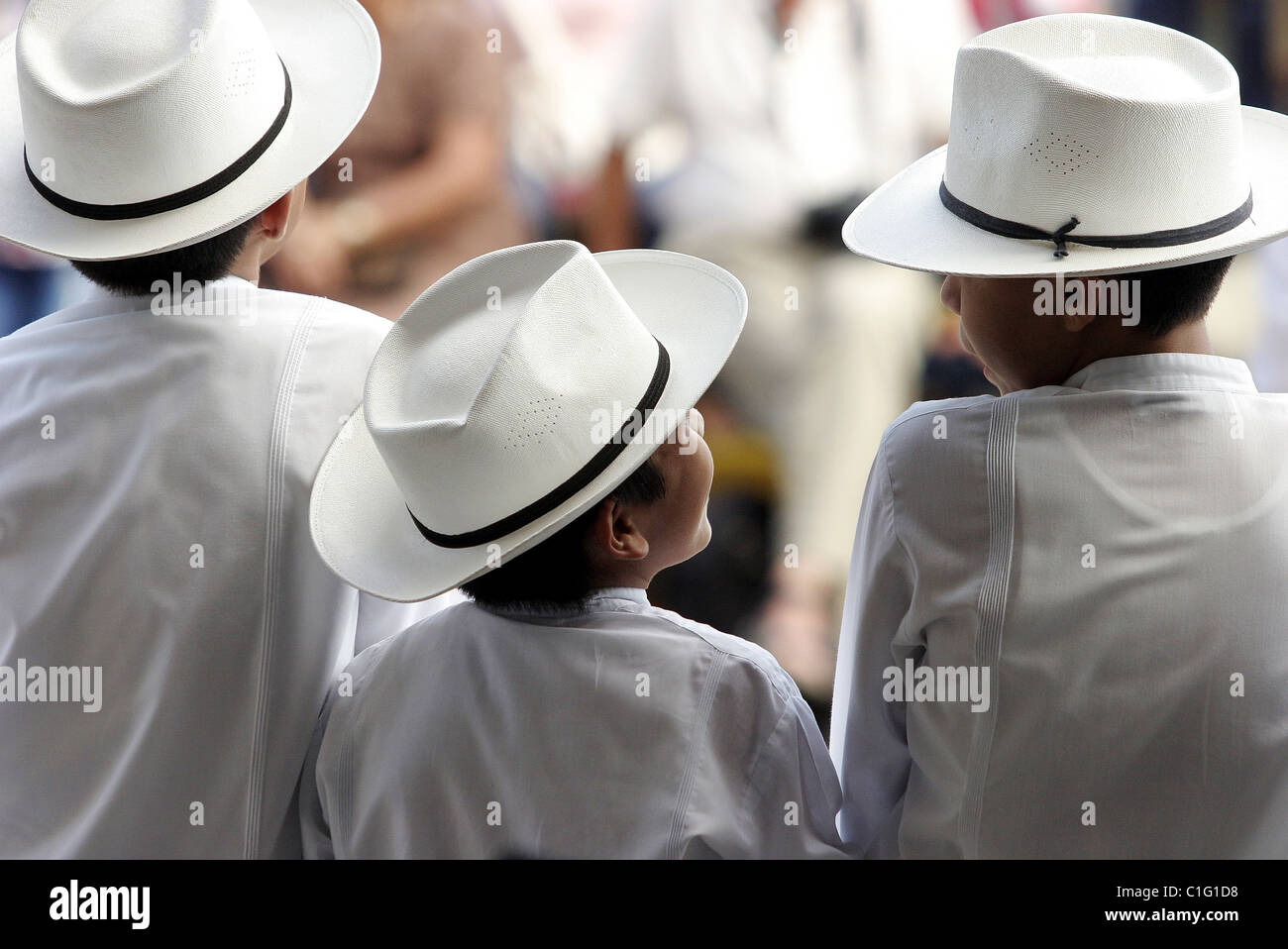 Mexico, Yucatan State, Merida, children during folkloric dances Stock ...