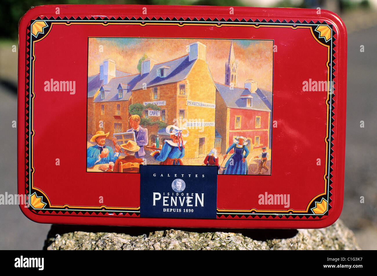 France, Finistere, Pont Aven village, the famous flat cakes of Penven ...