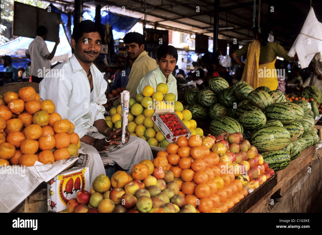 India, Goa state, Panaji, the market Stock Photo - Alamy