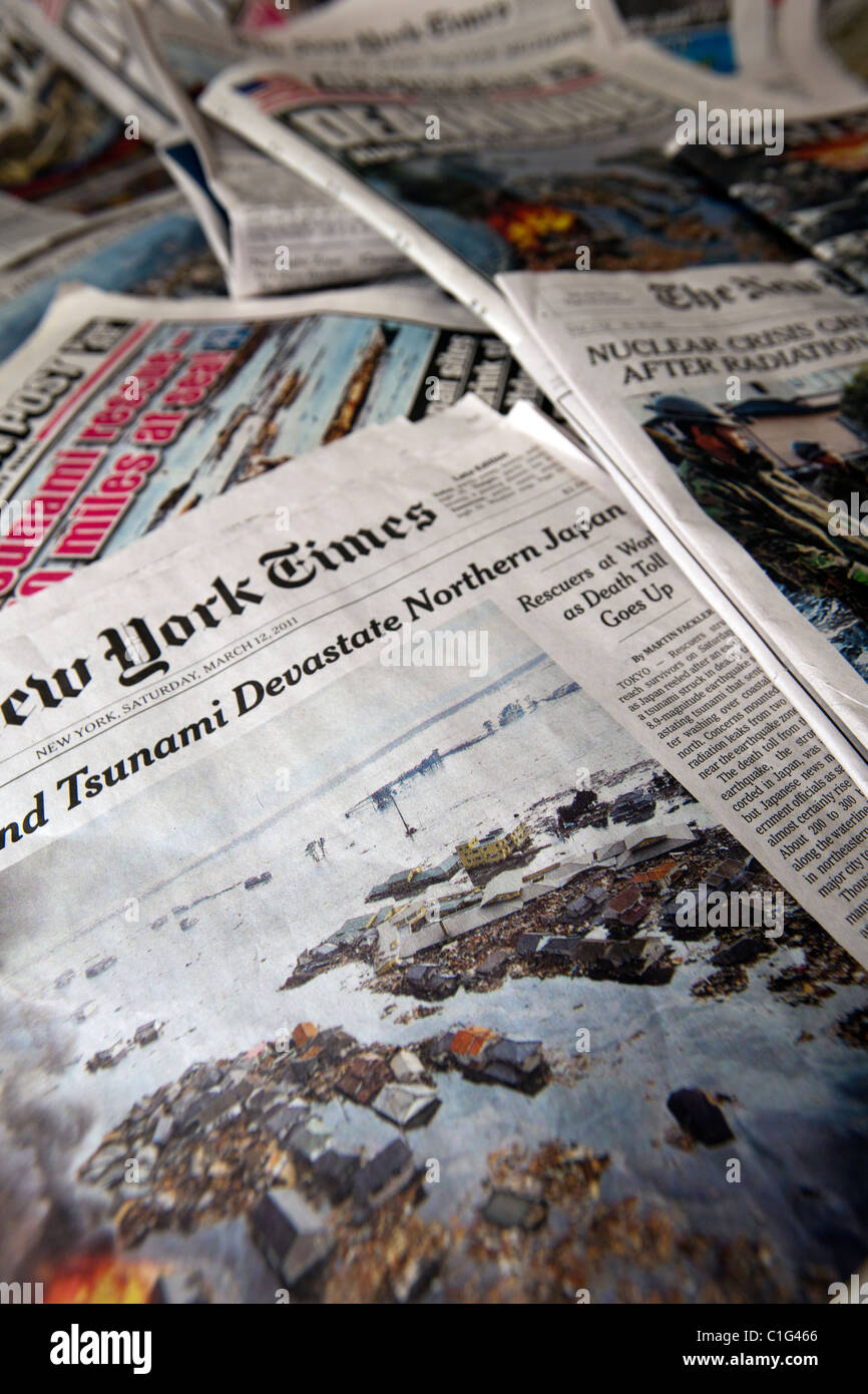 Daily New York newspapers over several days report on the ongoing ...