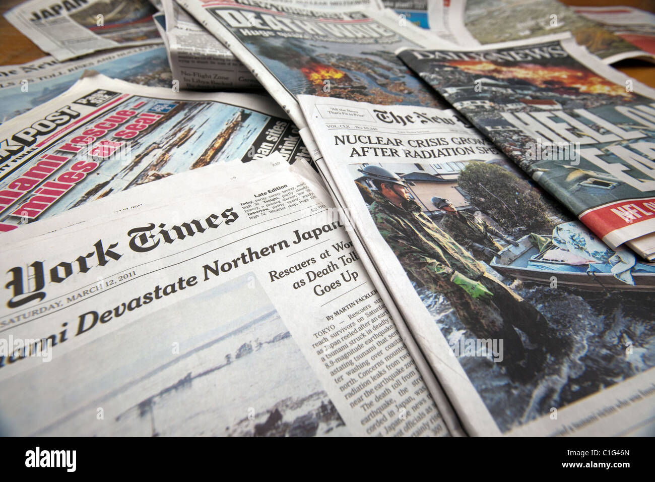 Daily New York newspapers over several days report on the ongoing ...