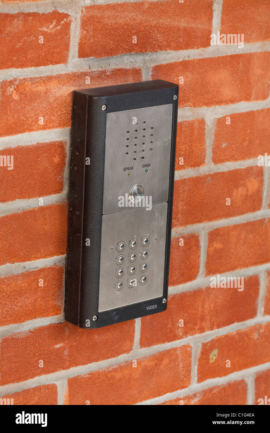 intercom for automatic door Stock Photo - Alamy