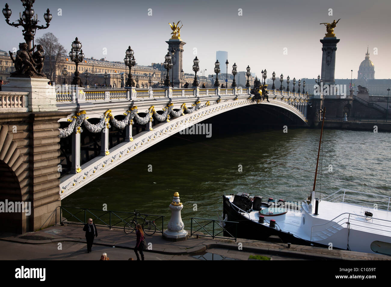 Alexandre III bridge. Paris, France Stock Photo - Alamy