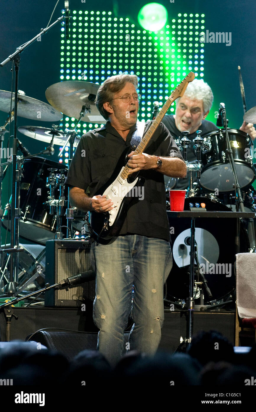 Eric Clapton performing live at the Royal Albert Hall. London, England ...