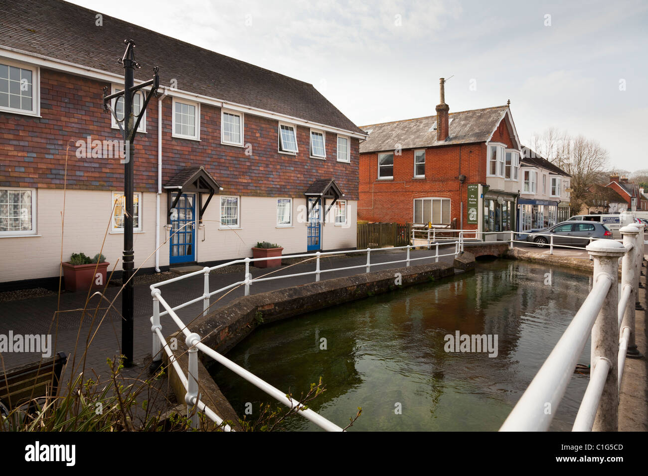 branch of the river test in Stockbridge high street Stock Photo - Alamy