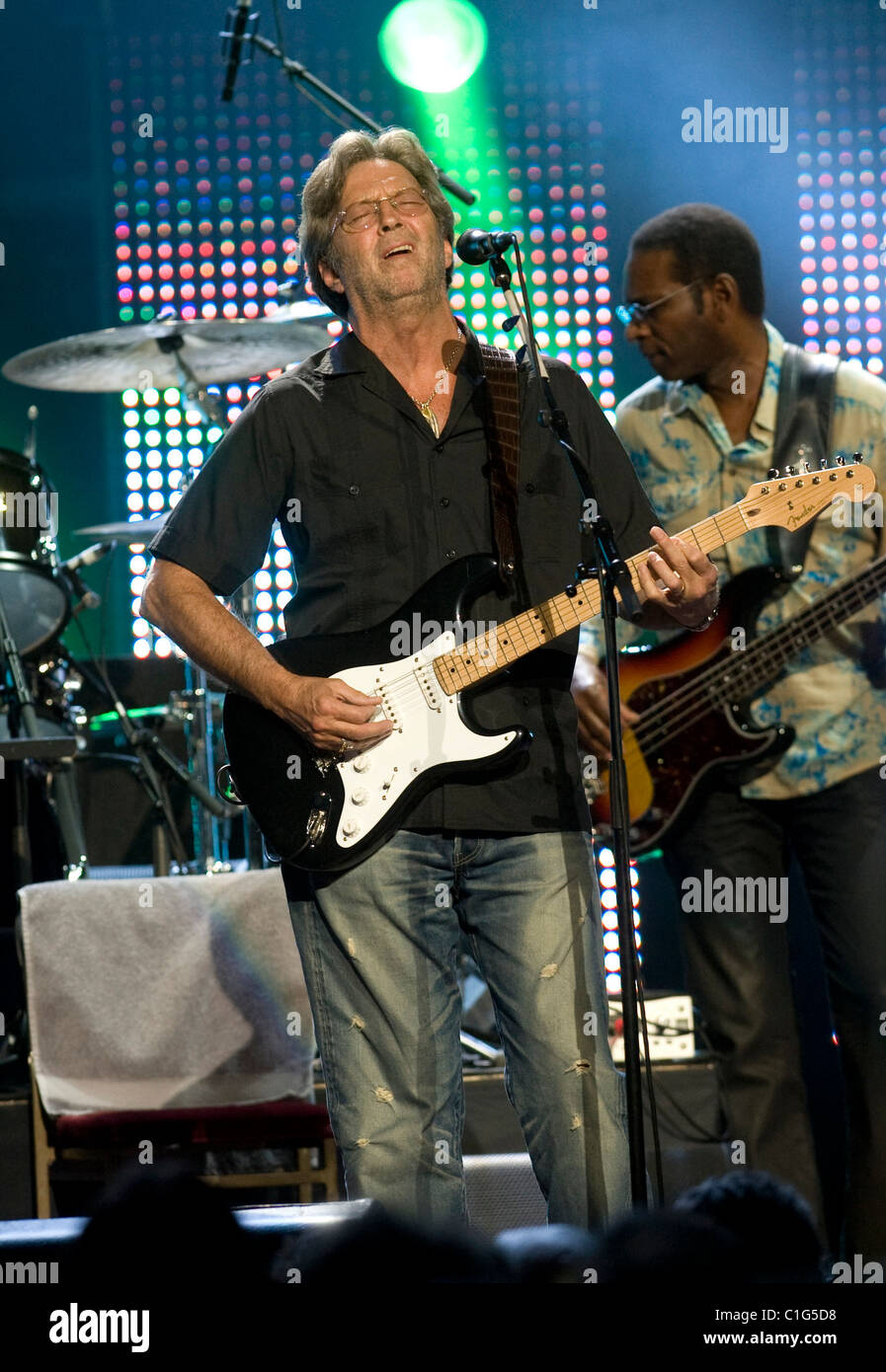 Eric clapton performing live royal hi-res stock photography and images ...