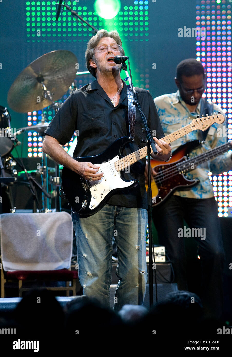 Eric Clapton performing live at the Royal Albert Hall. London, England ...