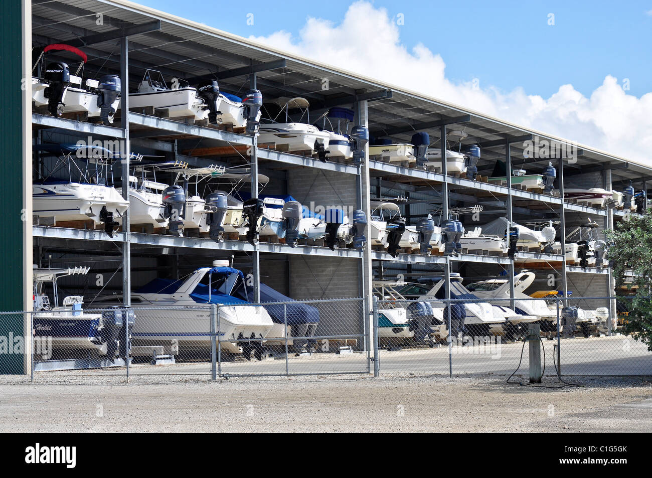Florida keys boat yard Stock Photo - Alamy
