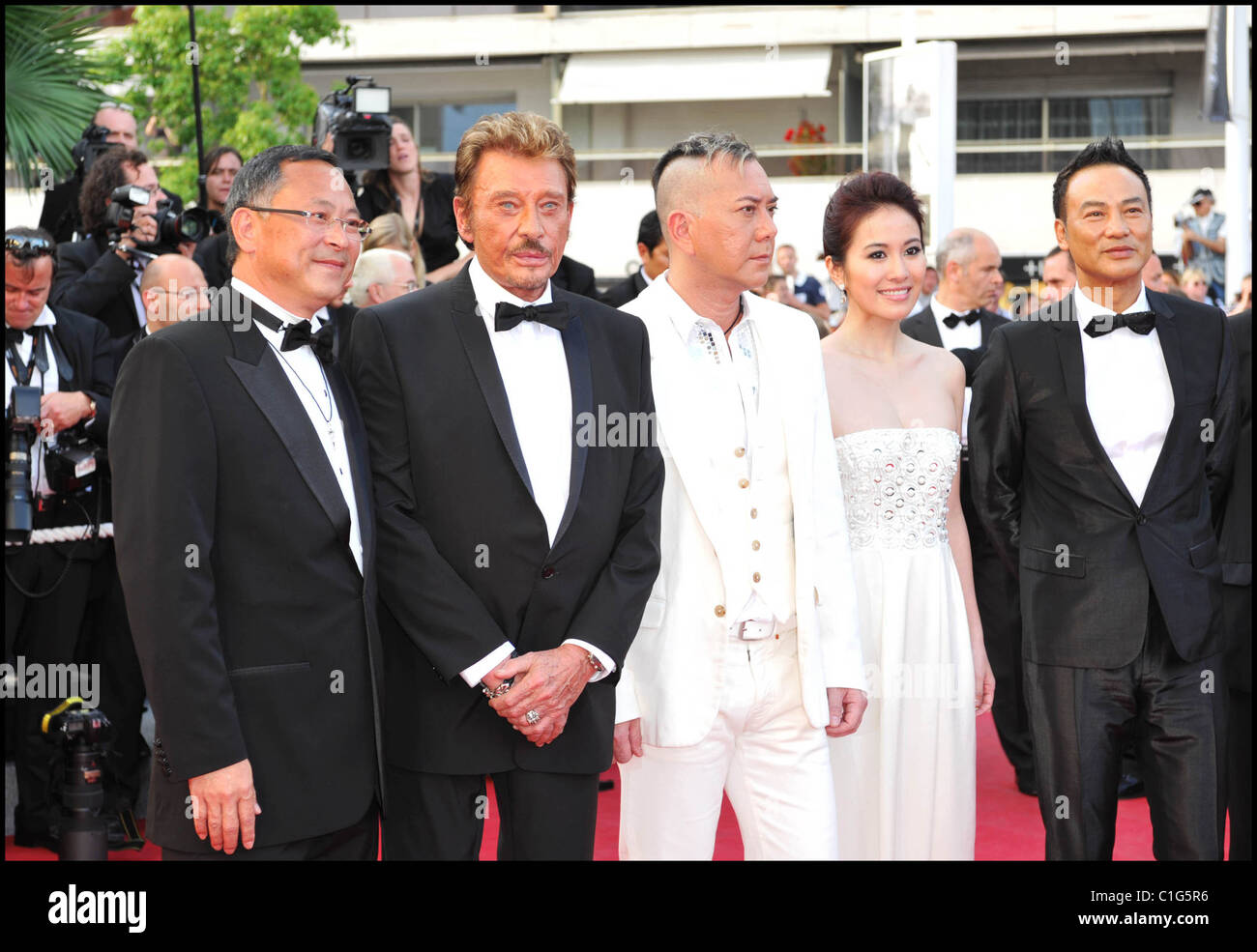 Johnnie To, Anthony Wong, Michele Ye and Johnny Hallyday 2009 Cannes ...