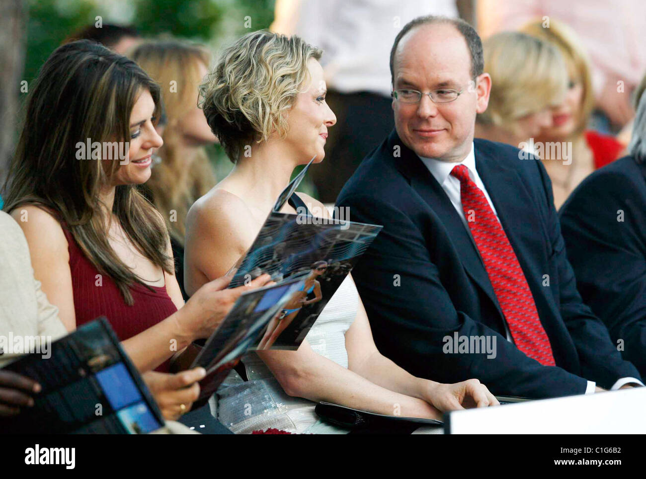Arun Nayar, Elizabeth Hurley, Prince Albert II of Monaco and Charlene ...