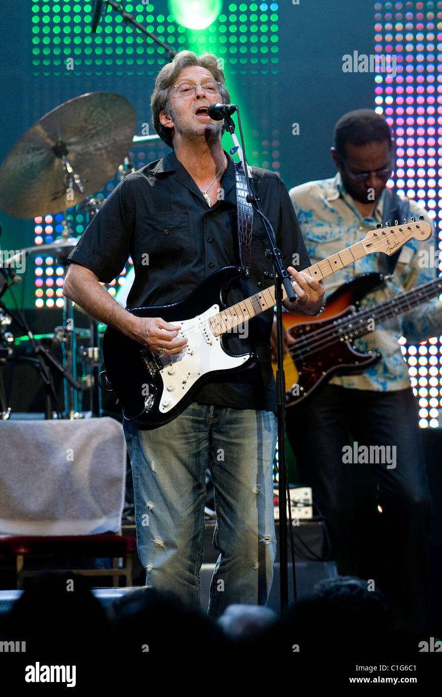 Eric Clapton performing live at the Royal Albert Hall. London, England ...