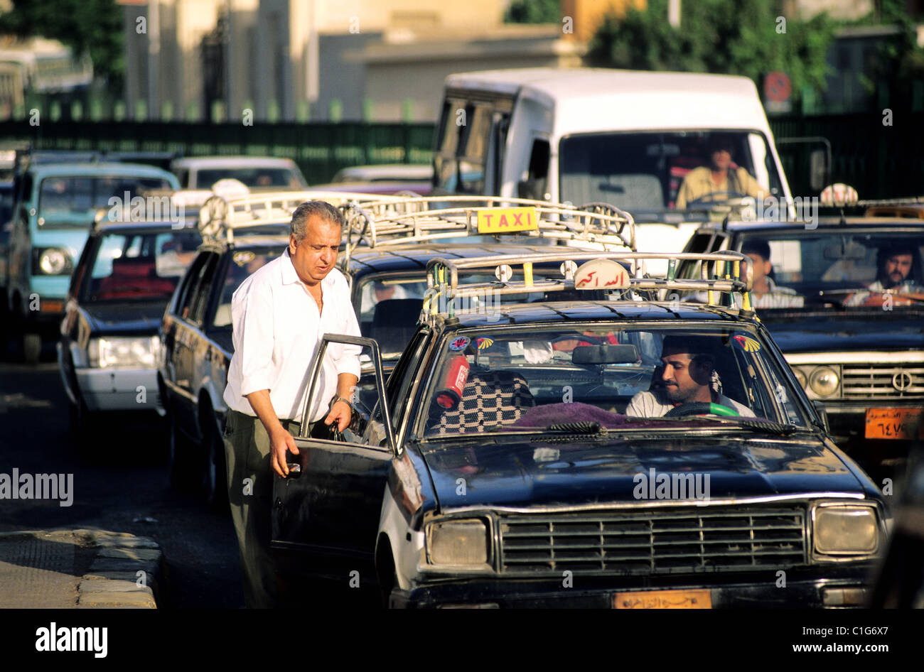Egypt, Cairo, Taxis Stock Photo - Alamy