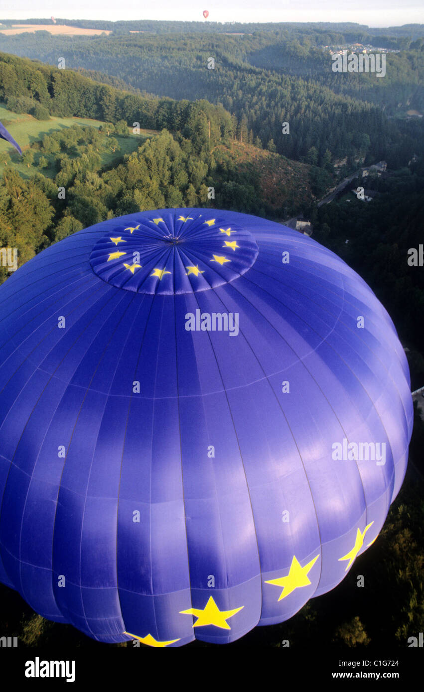 Luxembourg, hot air balloon of European Union Stock Photo - Alamy