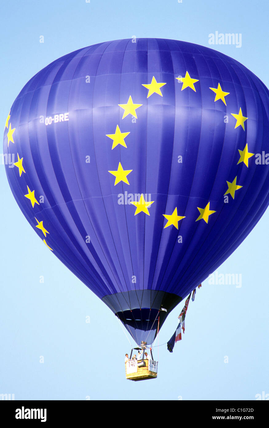 Luxembourg, hot air balloon of European Union Stock Photo - Alamy