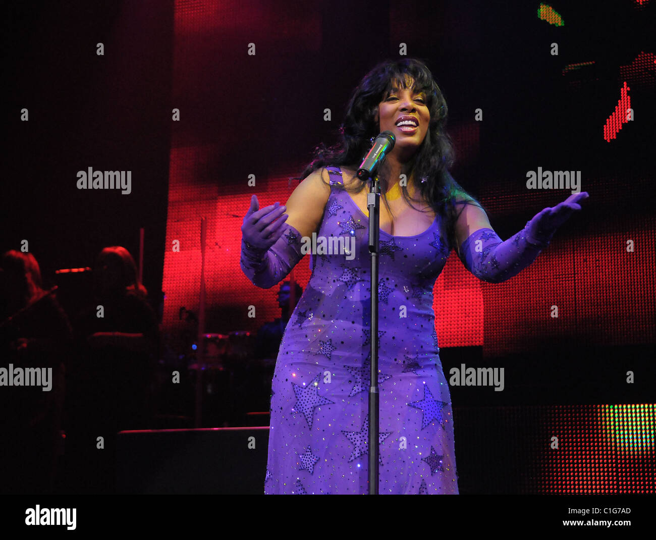 Disco diva Donna Summer performing live at Hard Rock Live Hollywood ...