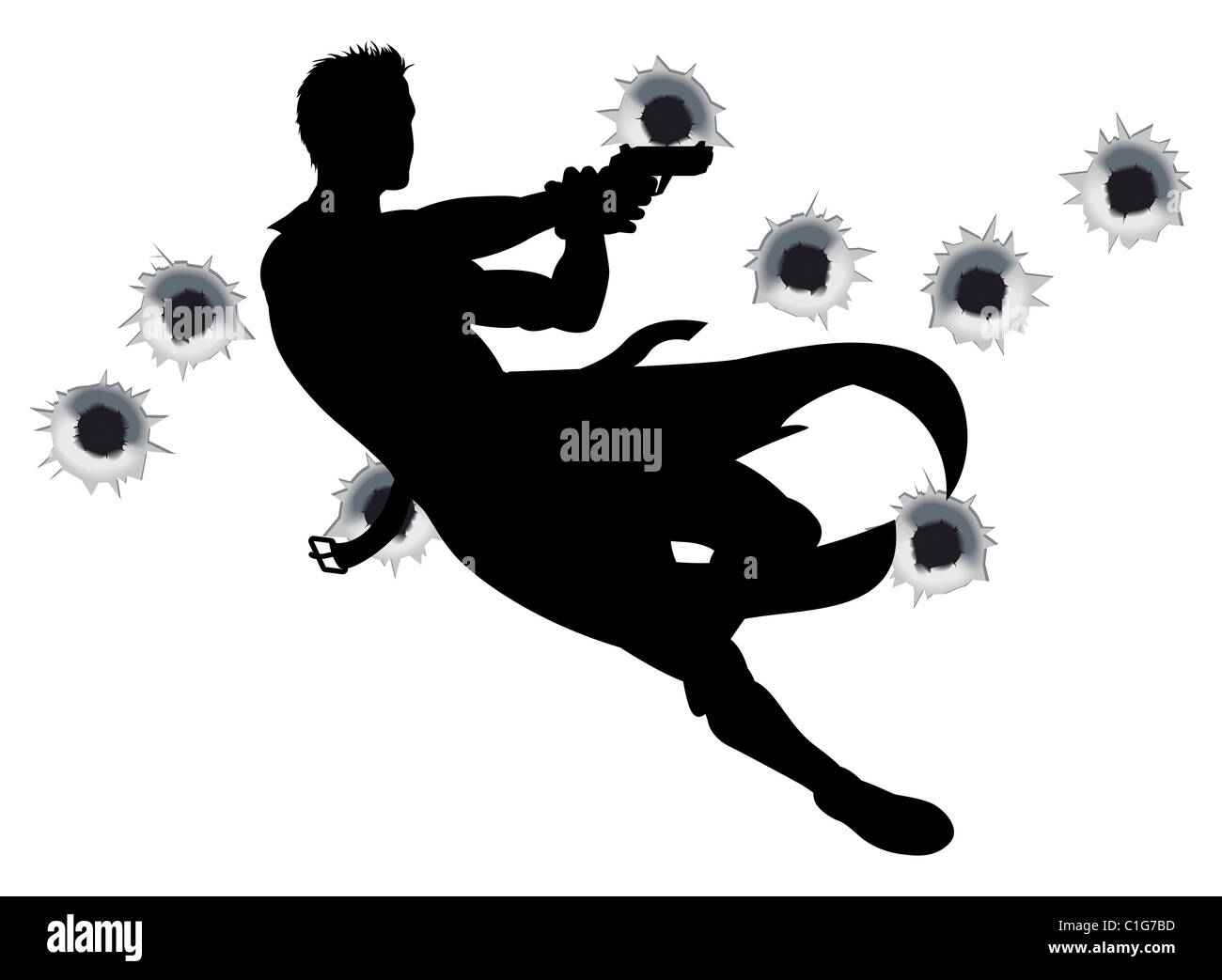 Hand holding gun clipart hi-res stock photography and images - Alamy