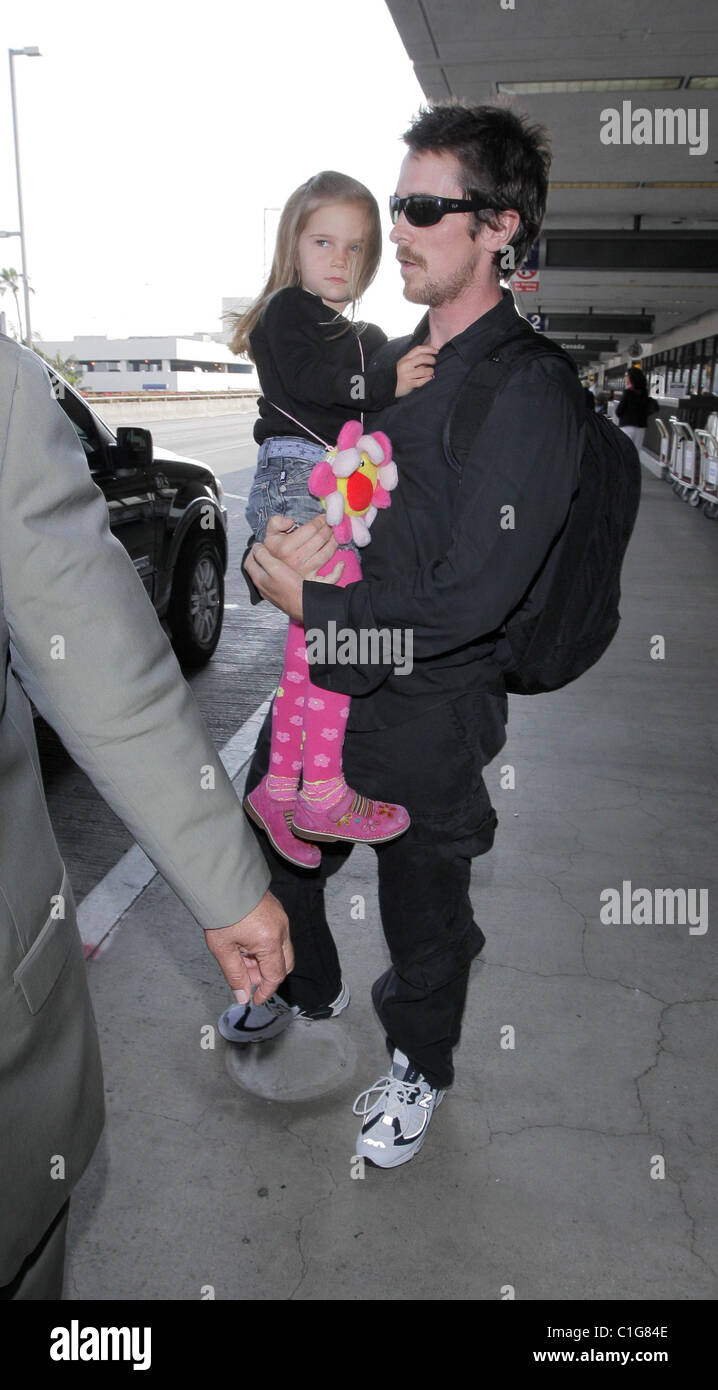 Christian bale and daughter emmeline bale hi-res stock photography and ...