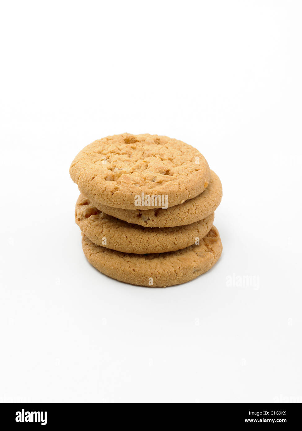Stem Ginger Biscuits on White back ground Stock Photo - Alamy