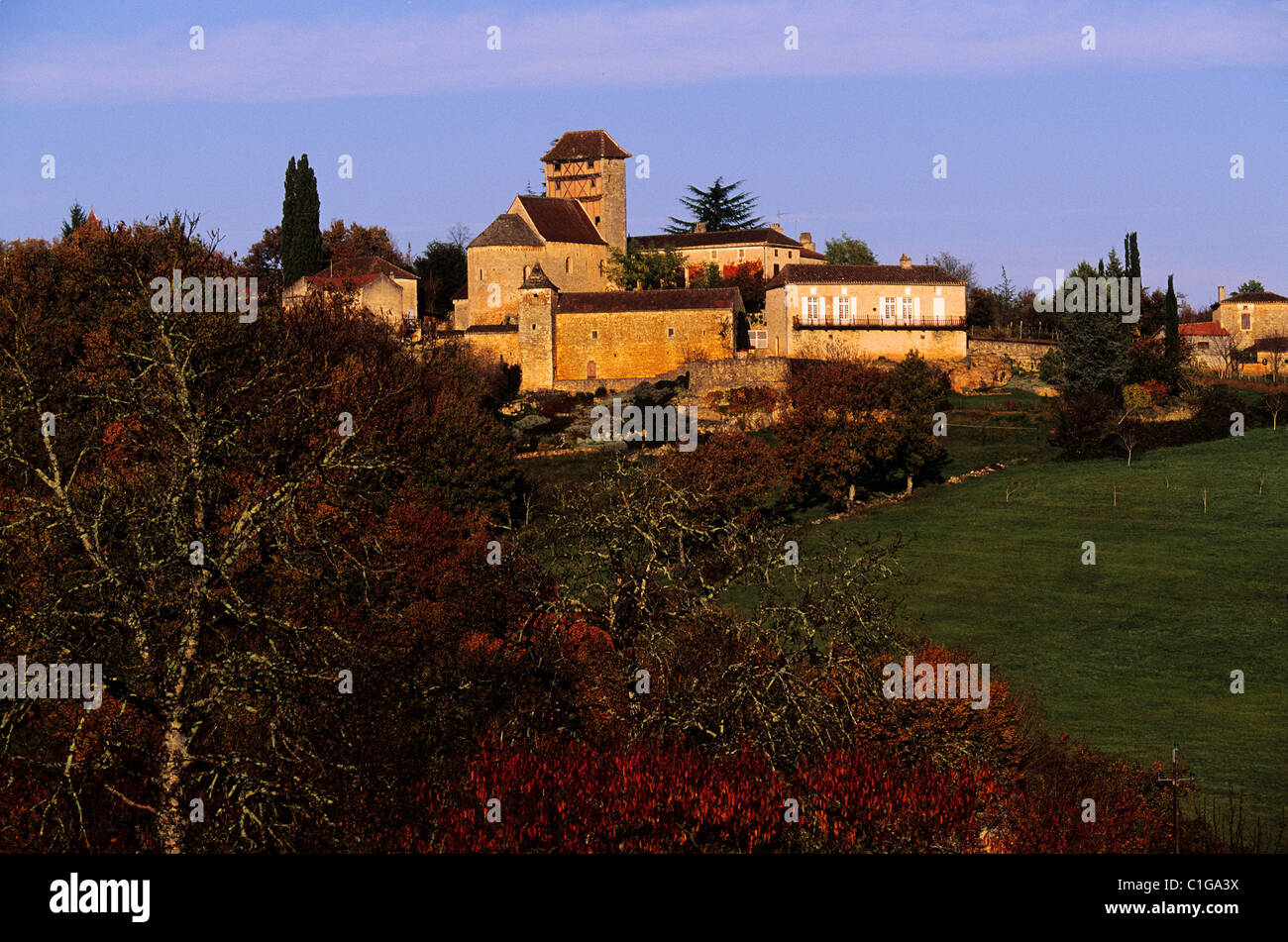 France, Lot, Martignac village Stock Photo - Alamy