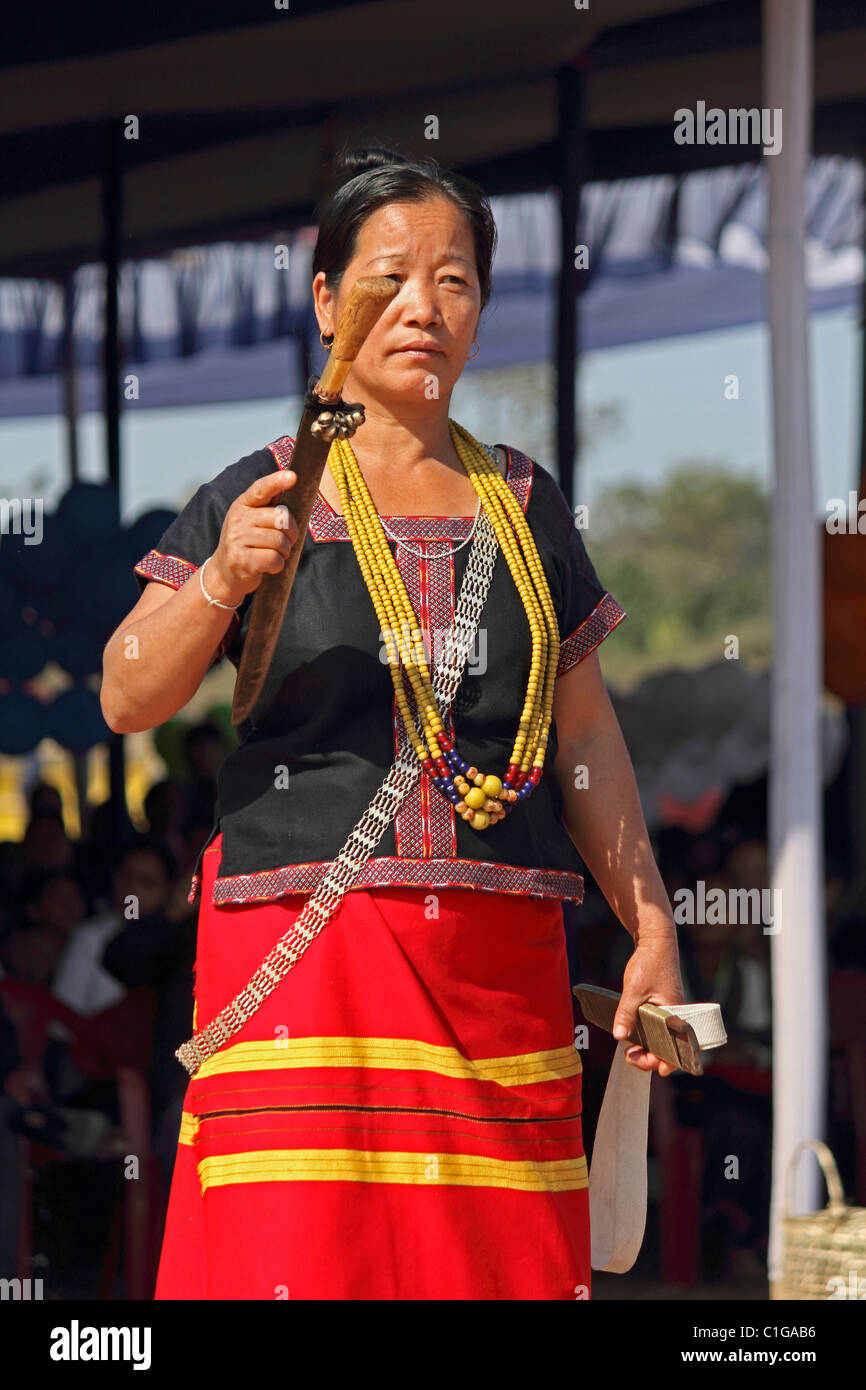 Traditional Ponung Dance of Adi tribes during Namdapha Eco Cultural Festival, Miao, Arunachal ...