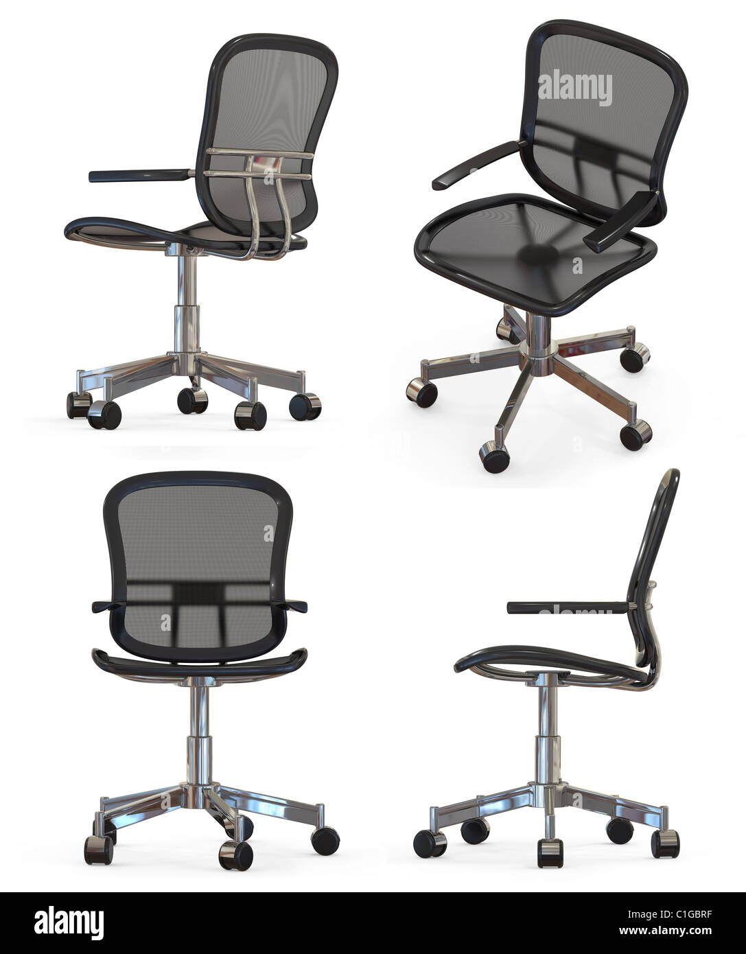 Modern metal office in Cut Out Stock Images & Pictures - Alamy