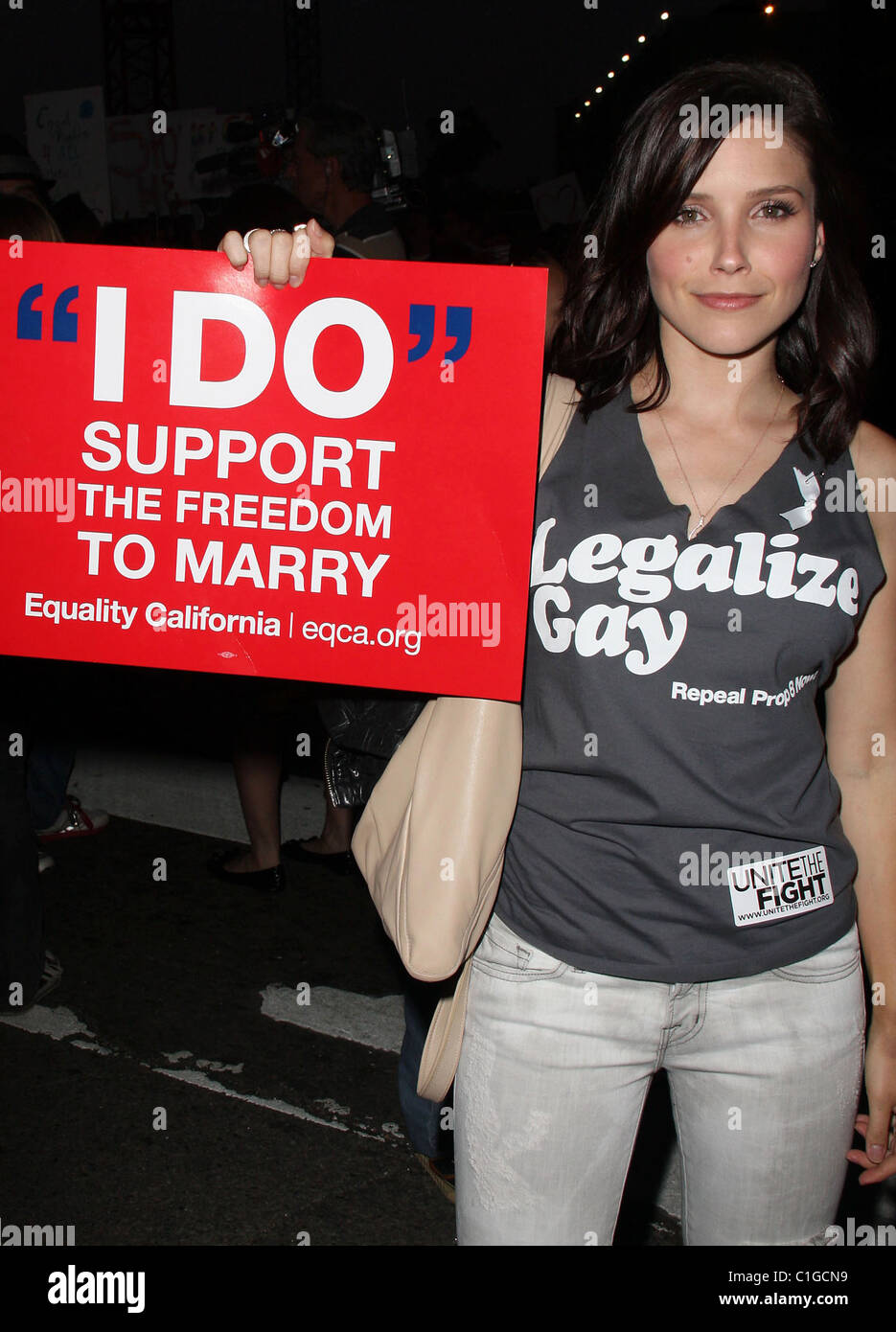 Sophia Bush Celebrities Participate In A March Against Proposition 8