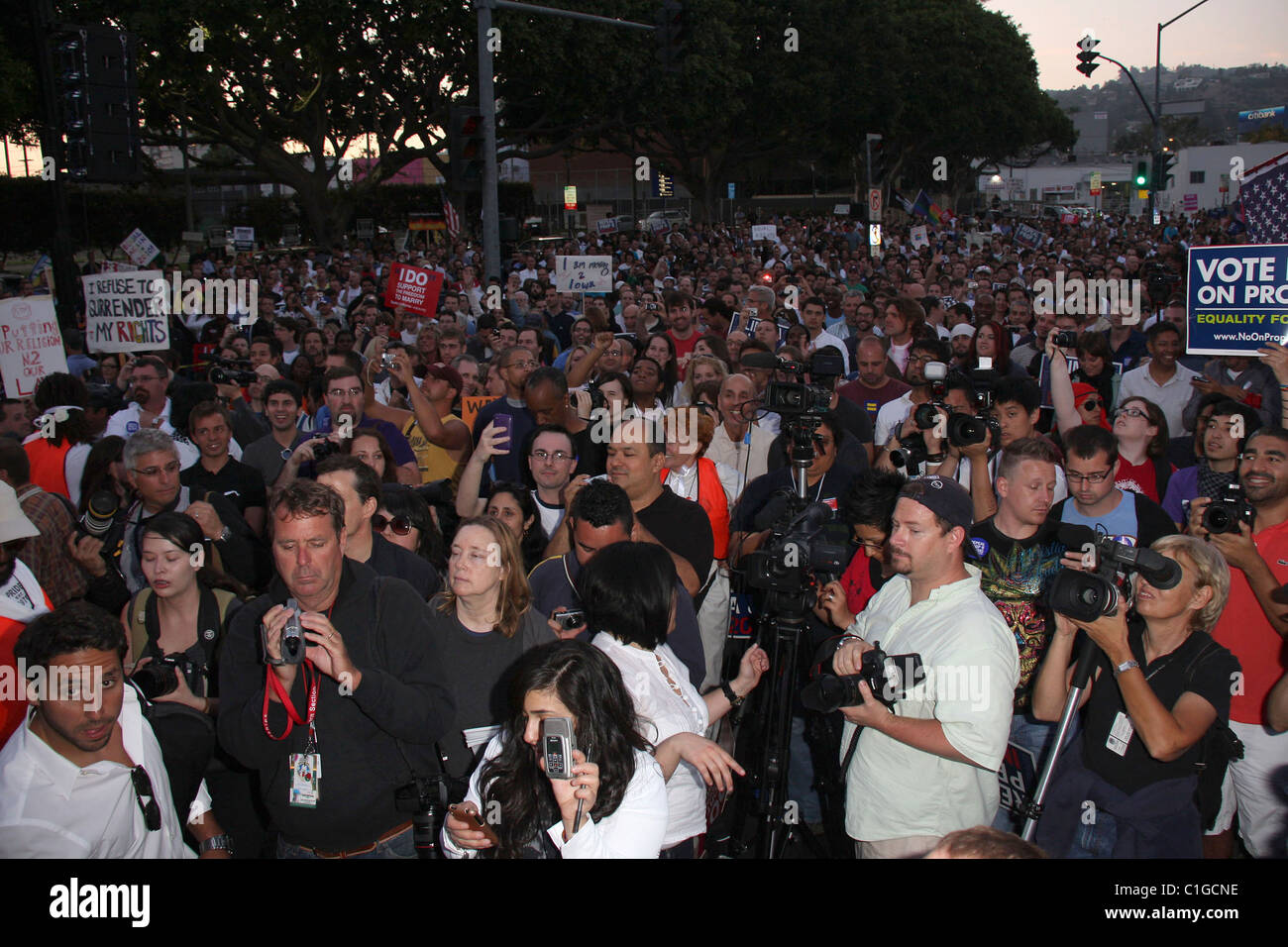 Atmosphere Celebrities Participate In A March Against Proposition 8 A