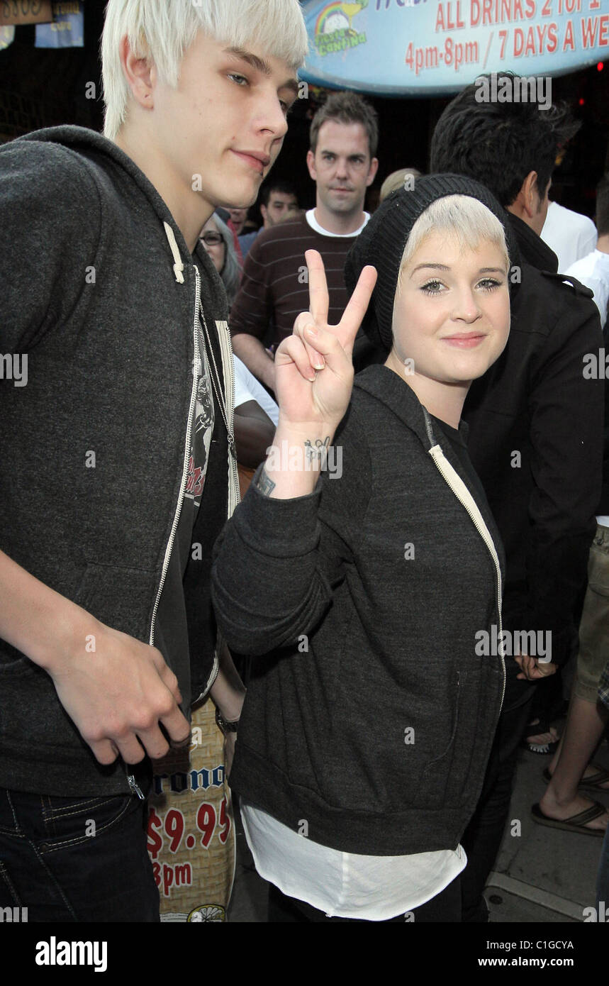 Kelly Osbourne And Luke Worrall Celebrities Participate In A March