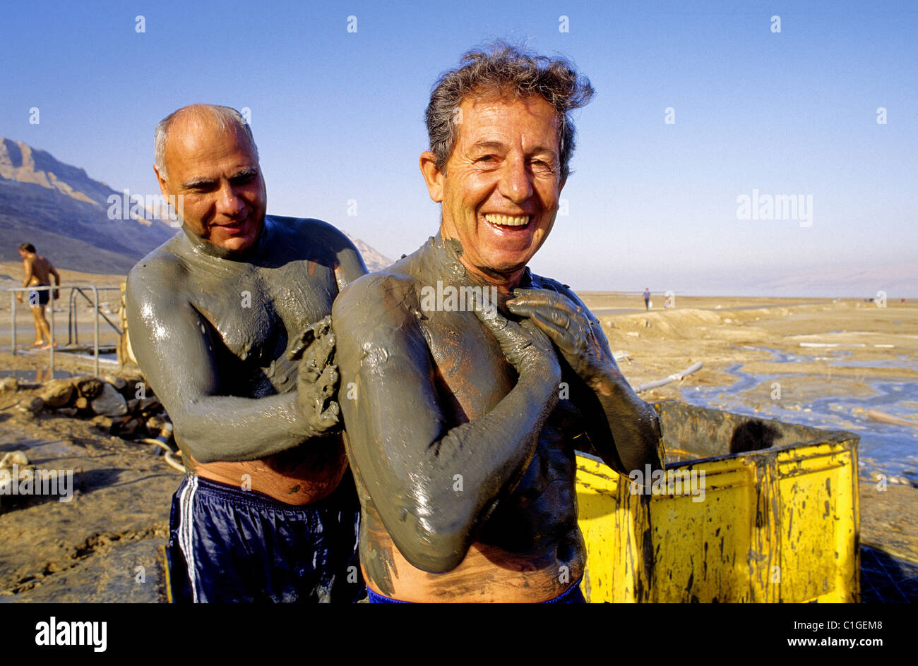 Dead sea israel mud bath hi-res stock photography and images - Alamy
