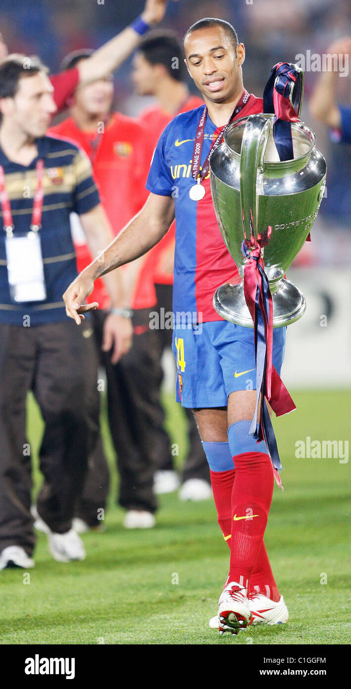 Thierry Henry of Barcelona FC The 2009 UEFA Champions League Final ...