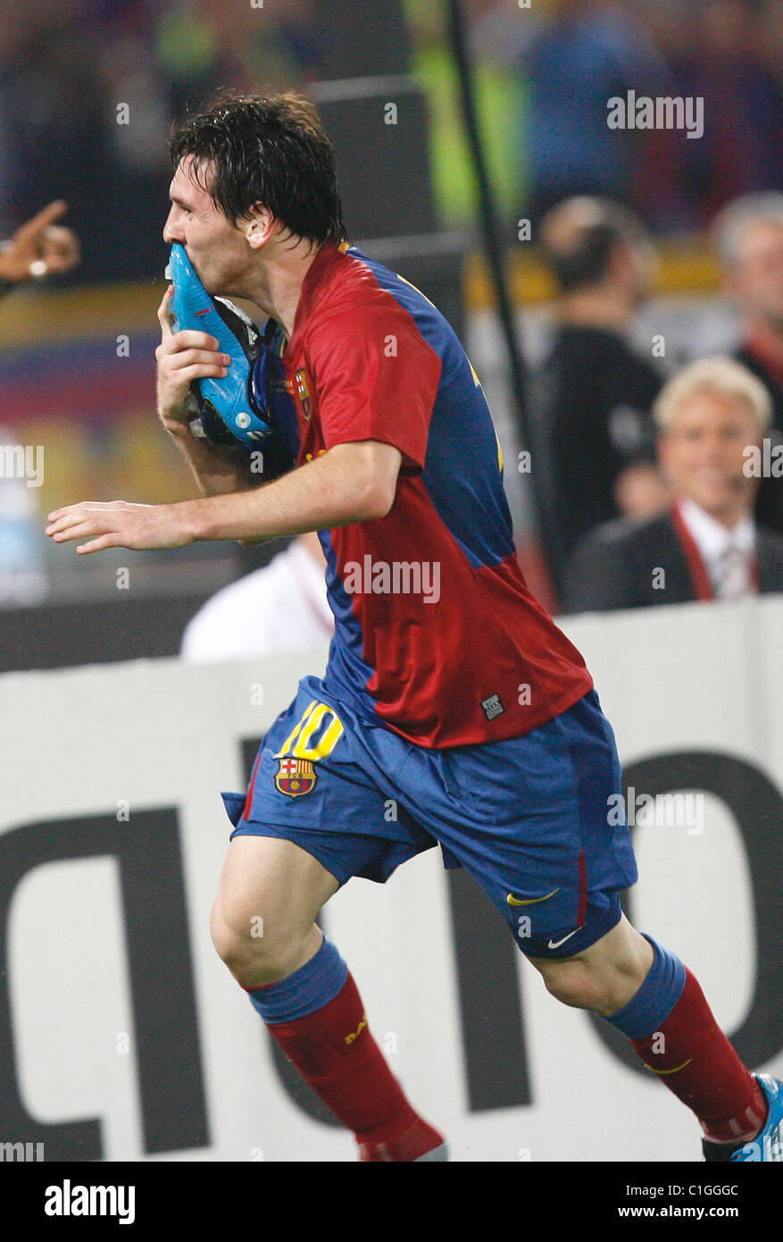 Lionel Messi of Barcelona FC The 2009 UEFA Champions League Final ...