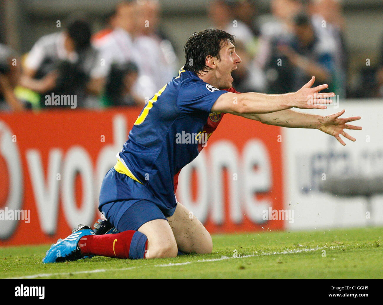 Lionel Messi of Barcelona FC The 2009 UEFA Champions League Final ...