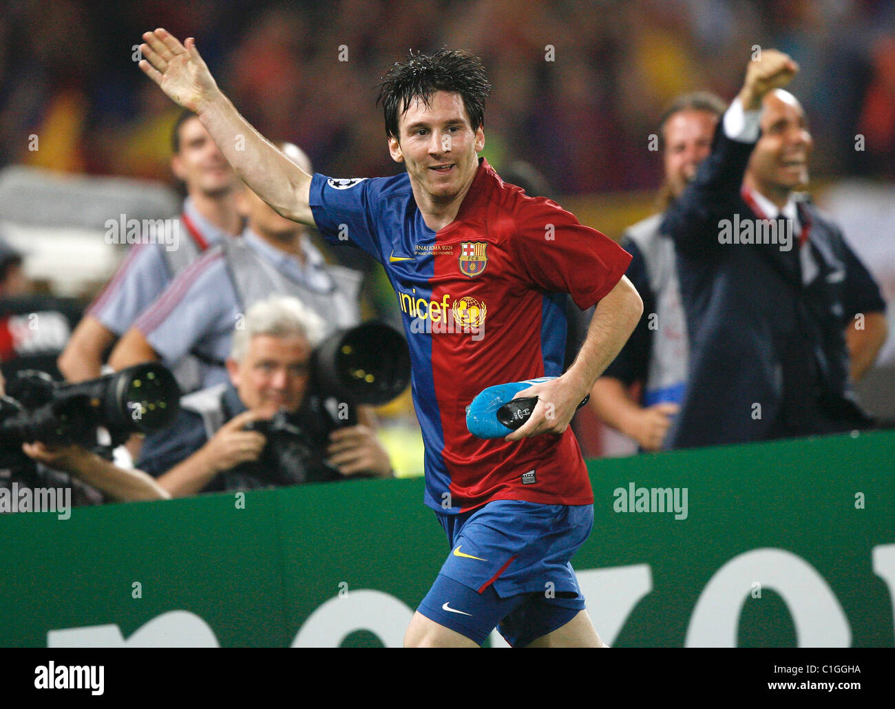 Lionel Messi of Barcelona FC The 2009 UEFA Champions League Final ...