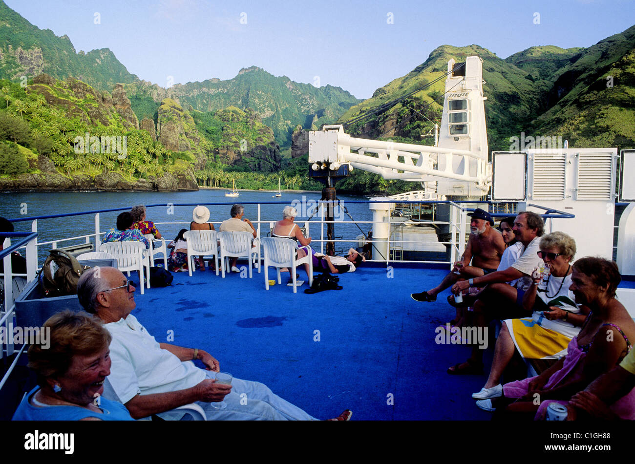 France, French Polynesia, Marquisas archipelago, Fatu Hiva Island ...
