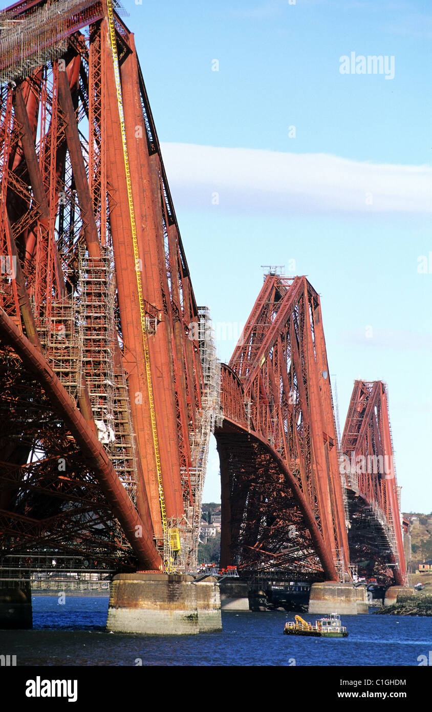 United Kingdom, Scotland, Firth of Forth, Forth railway bridge Stock ...