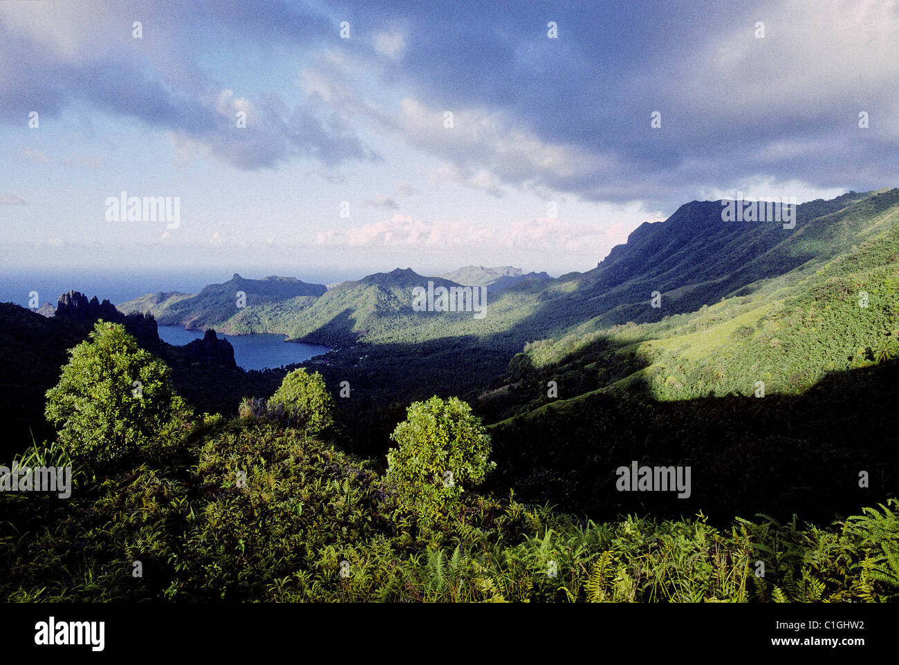 France, French Polynesia, Marquisas archipelago, Nuku-Hiva Island Stock ...
