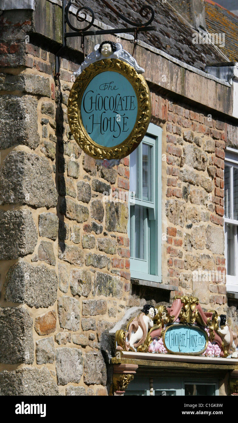 The Chocolate House, Penzance, Cornwall Stock Photo - Alamy