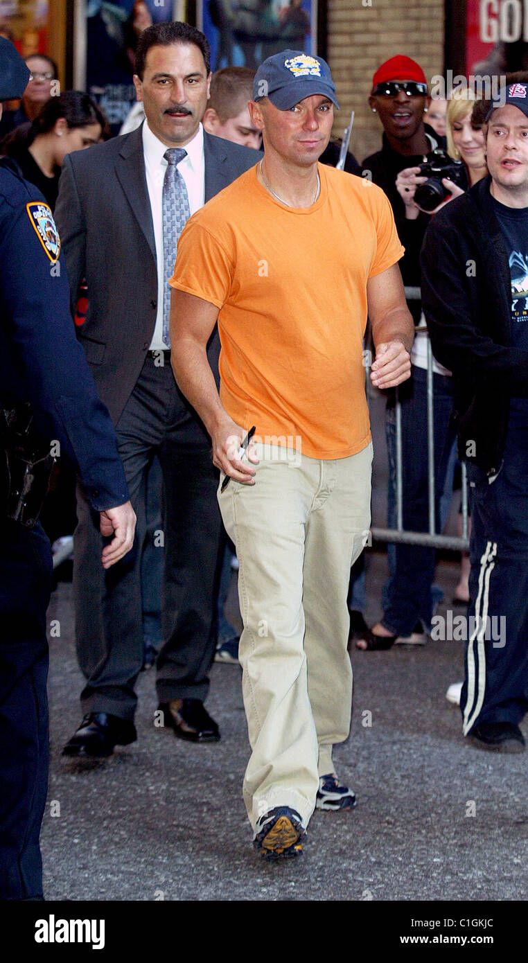 Kenny Chesney outside the Ed Sullivan Theatre for the 'Late Show With ...