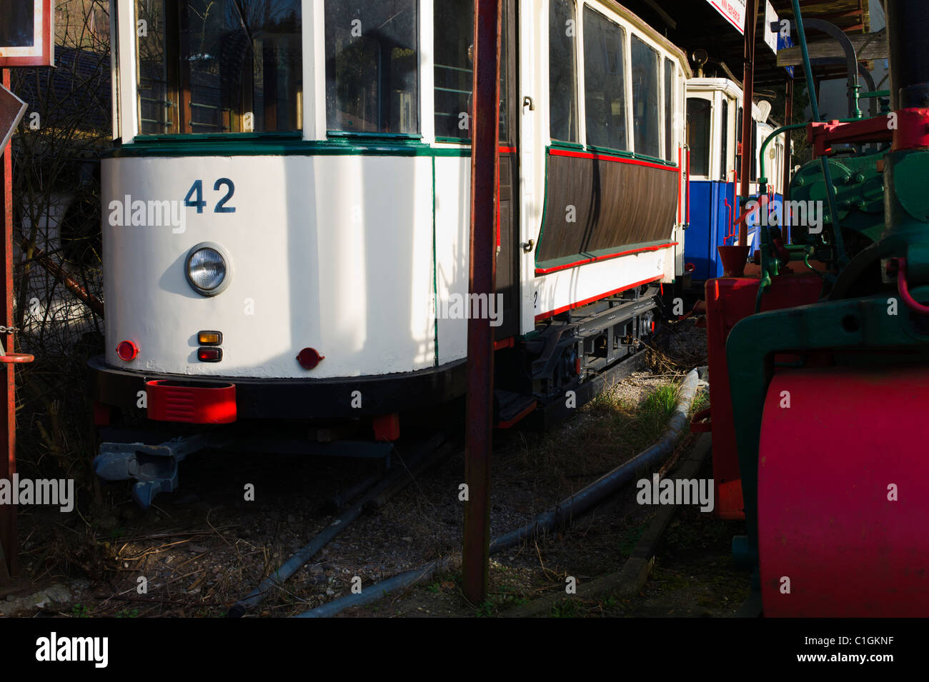 Old trams museum hi-res stock photography and images - Alamy