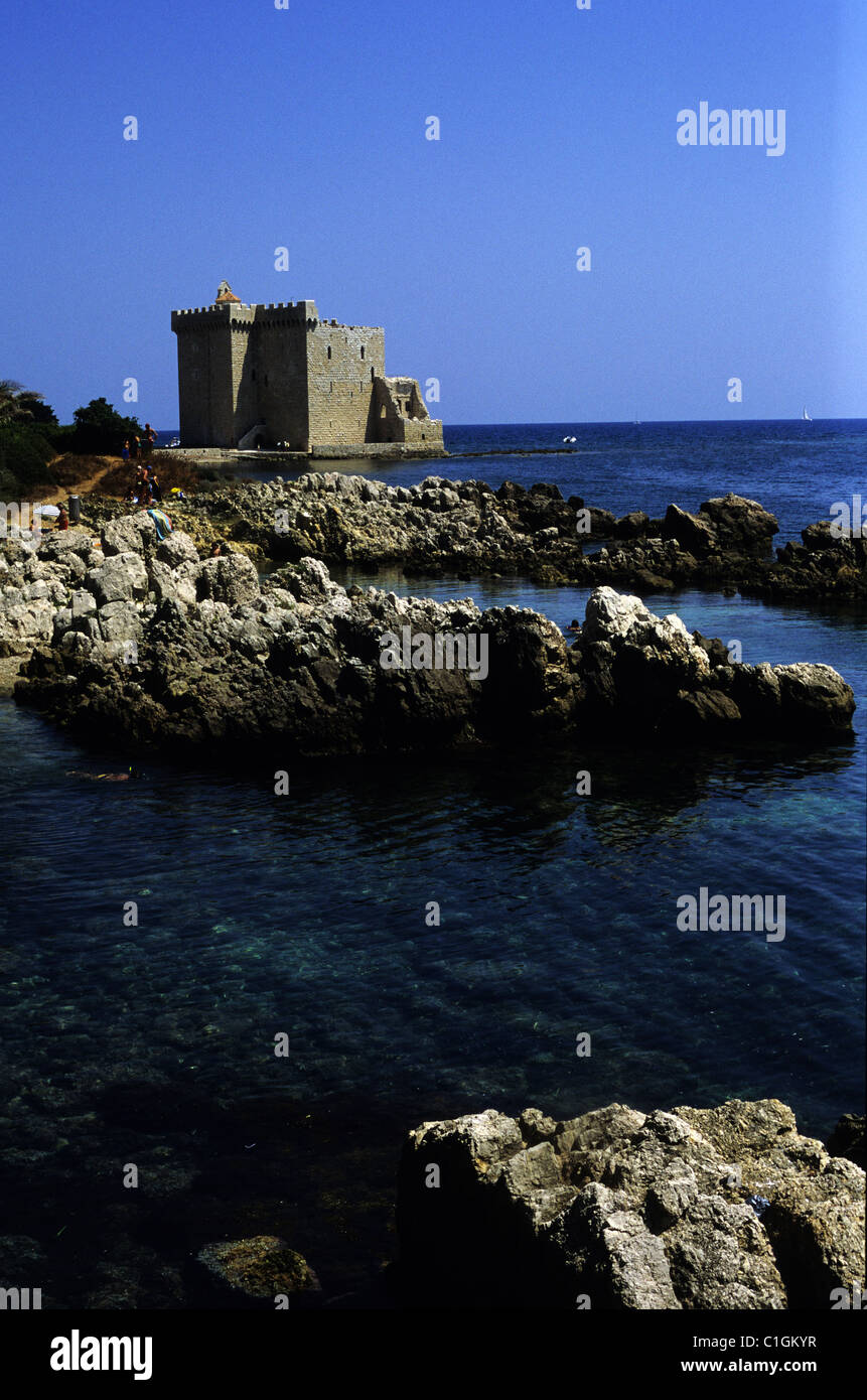 France, Alpes Maritimes, fort of Saint Honorat Island Stock Photo - Alamy