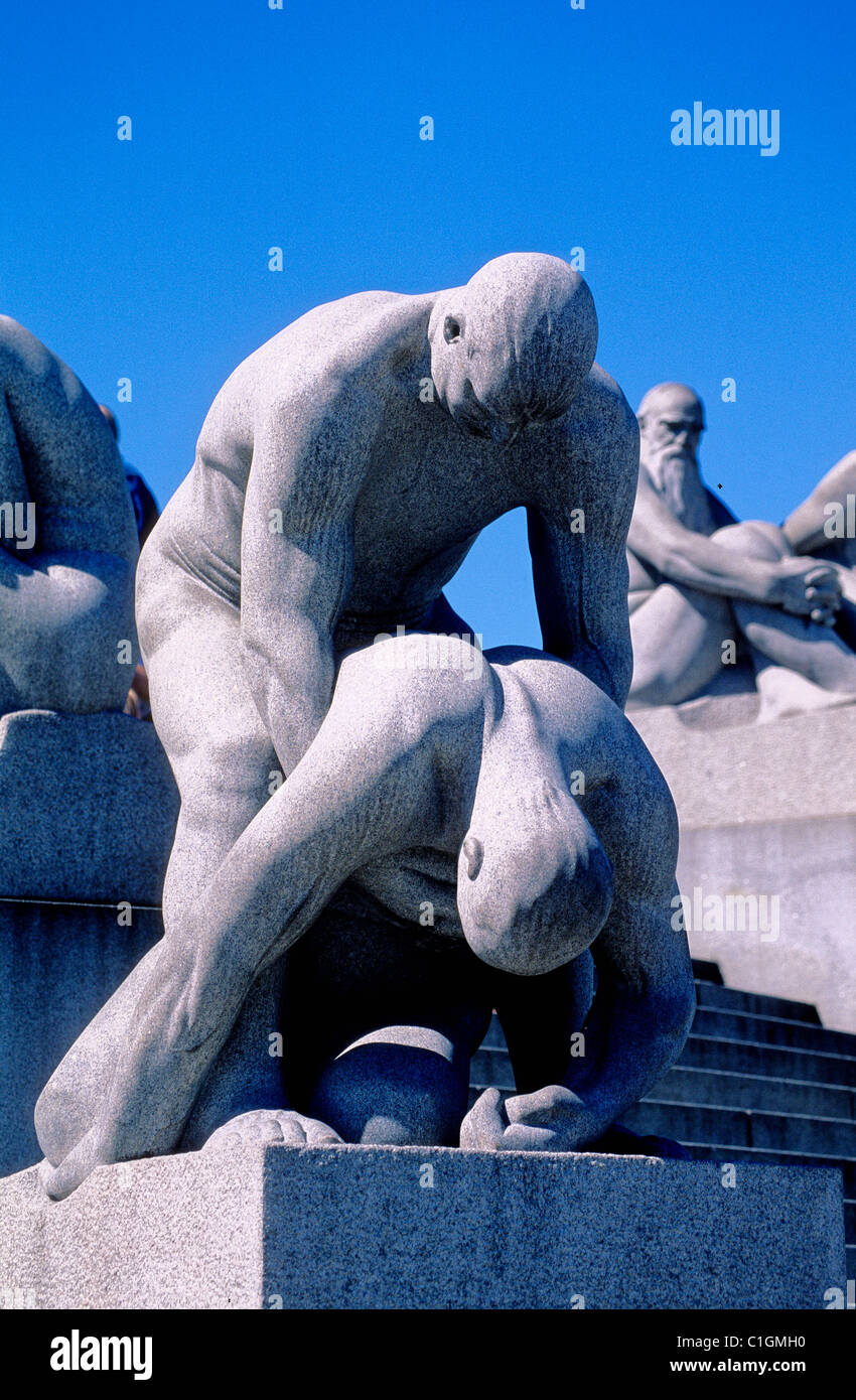 Norway, Oslo, the VIgeland park and its statues Stock Photo - Alamy