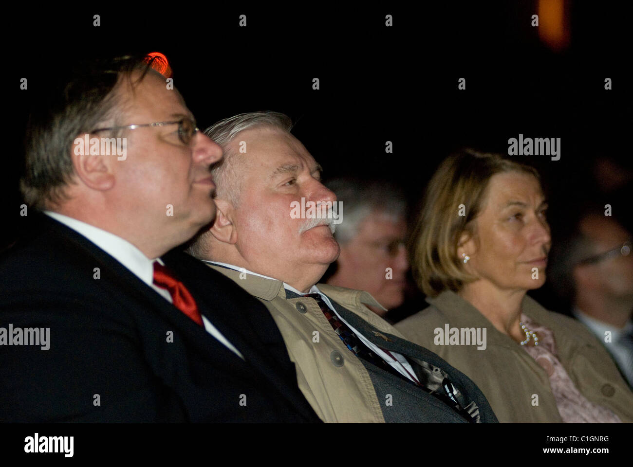 Former President of Poland and Nobel Peace Prize Recipient, Lech Walesa ...