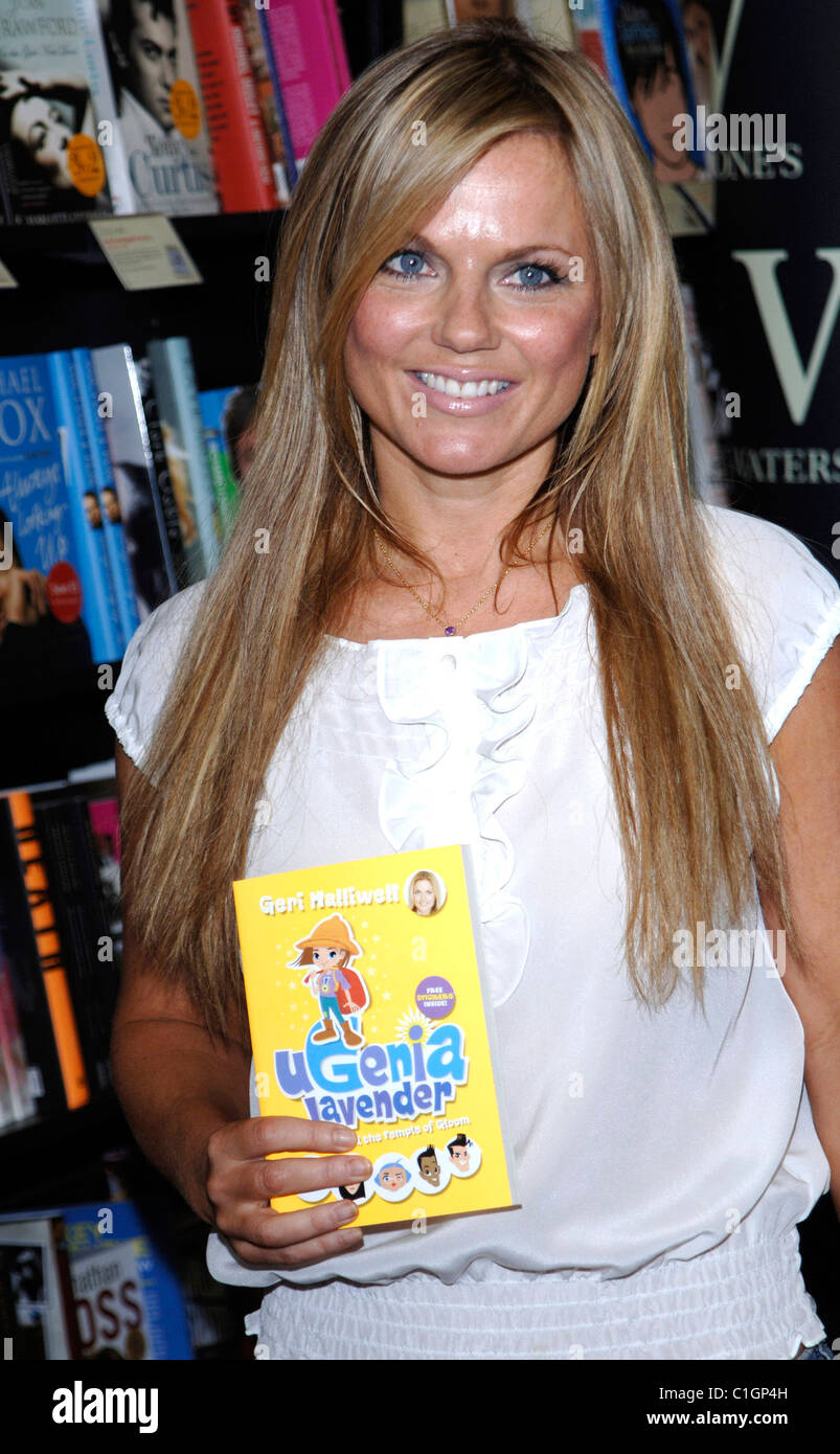 Geri Halliwell signs copies of her book Ugenia Lavender at Waterstones ...