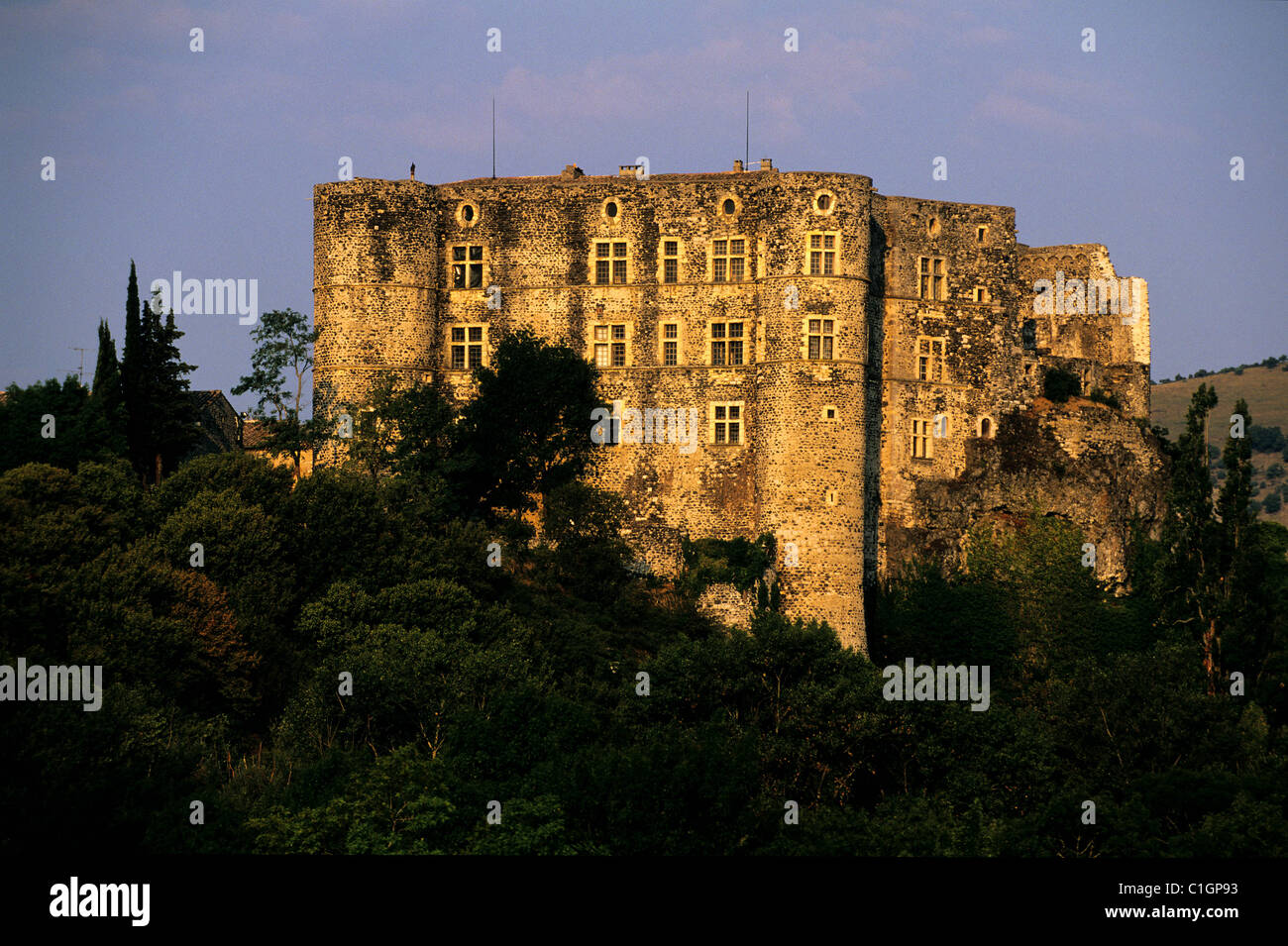 France, Ardeche, Alba-la-Romaine, Alba castle Stock Photo - Alamy