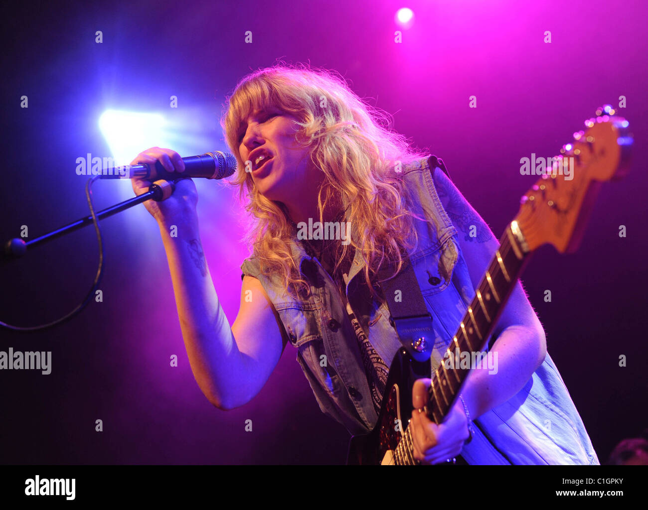 Ladyhawke performs live on stage at Island 50 to celebrate 50 years of ...