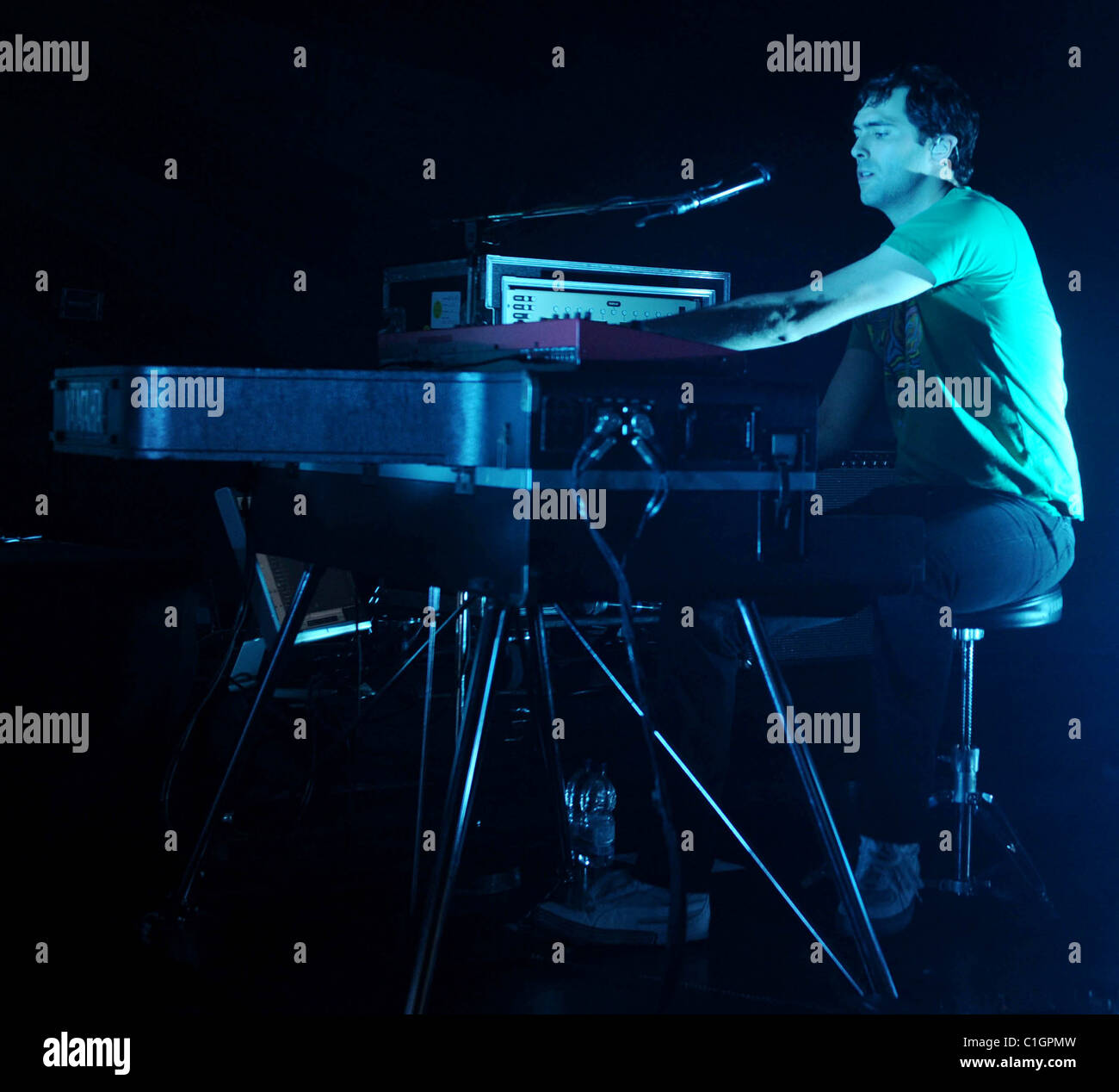 Tim Rice-Oxley form Keane performs live on stage at Island 50 to ...