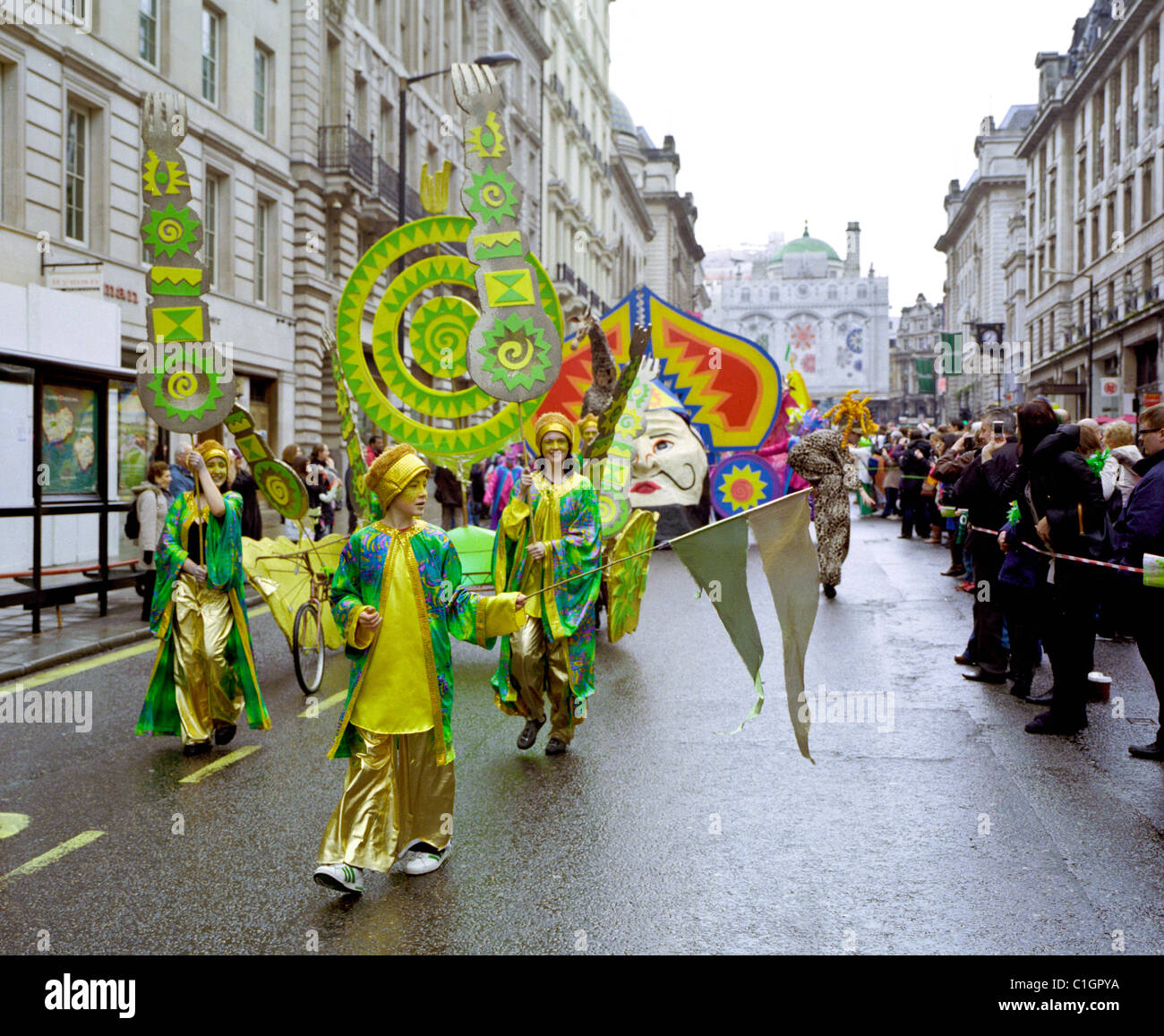 St Patricks day parade London 2011 Stock Photo - Alamy