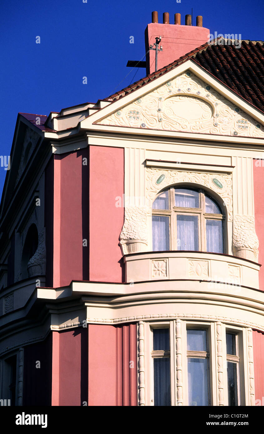 Czech Republic, Prague, old town, building with Art Nouveau style Stock ...